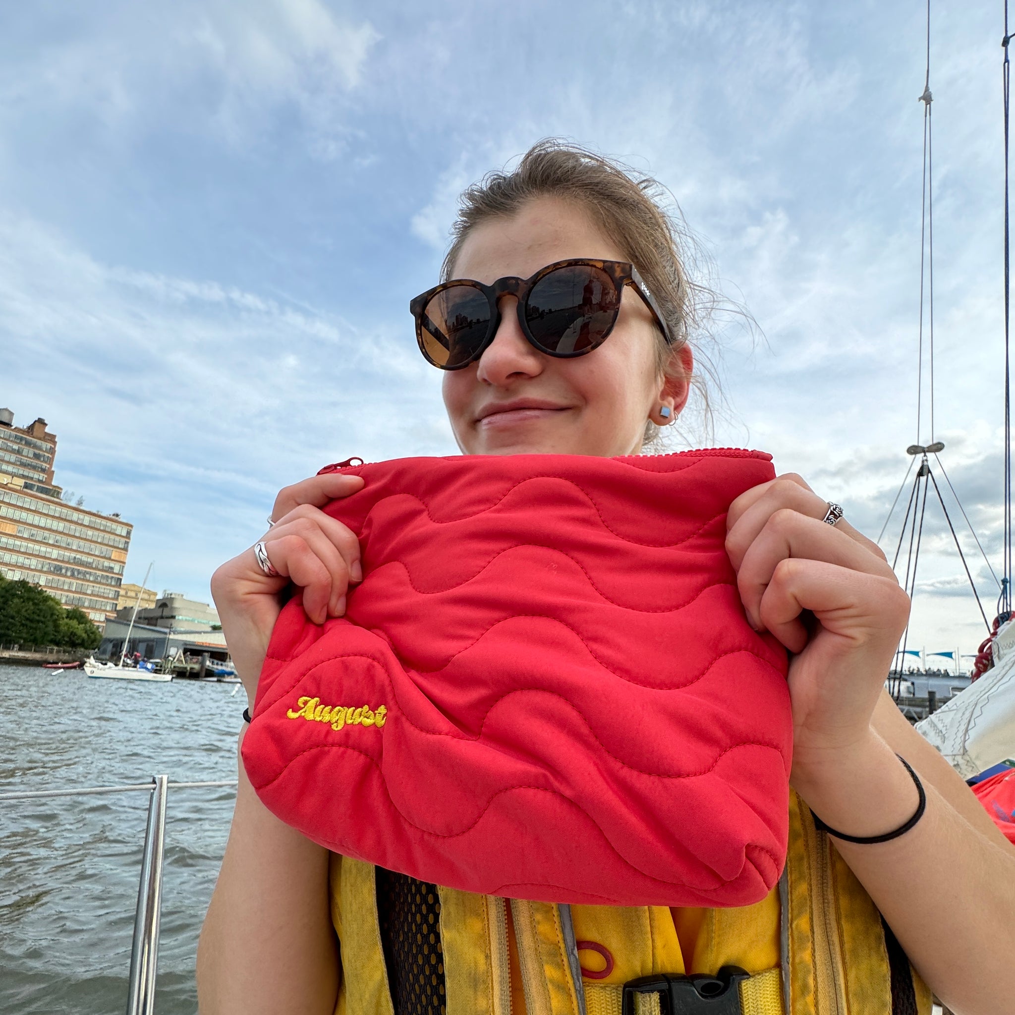 Red Wave Pouch – August