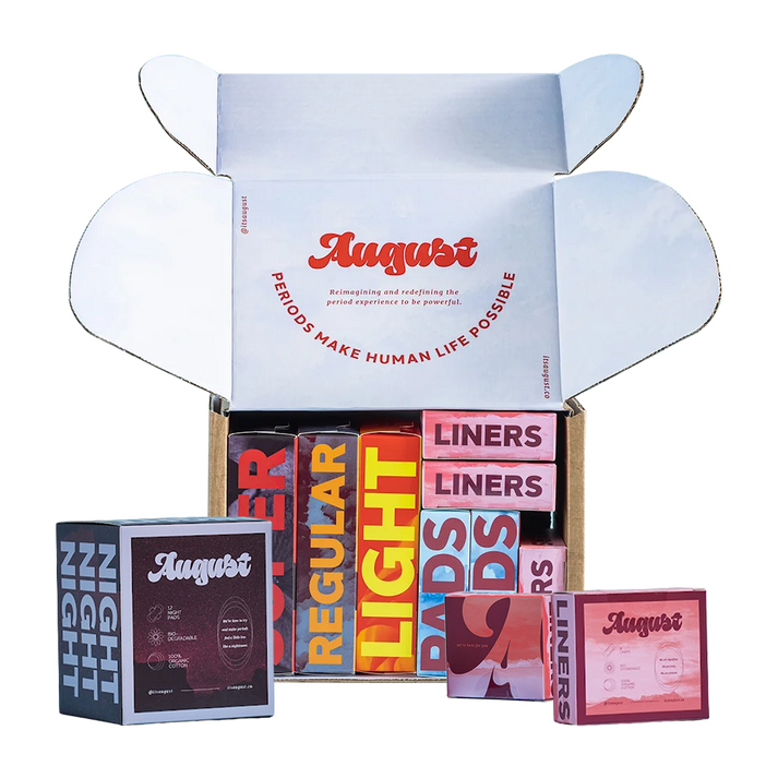 Period Subscription Box: Shop Pads & Tampons | August | August